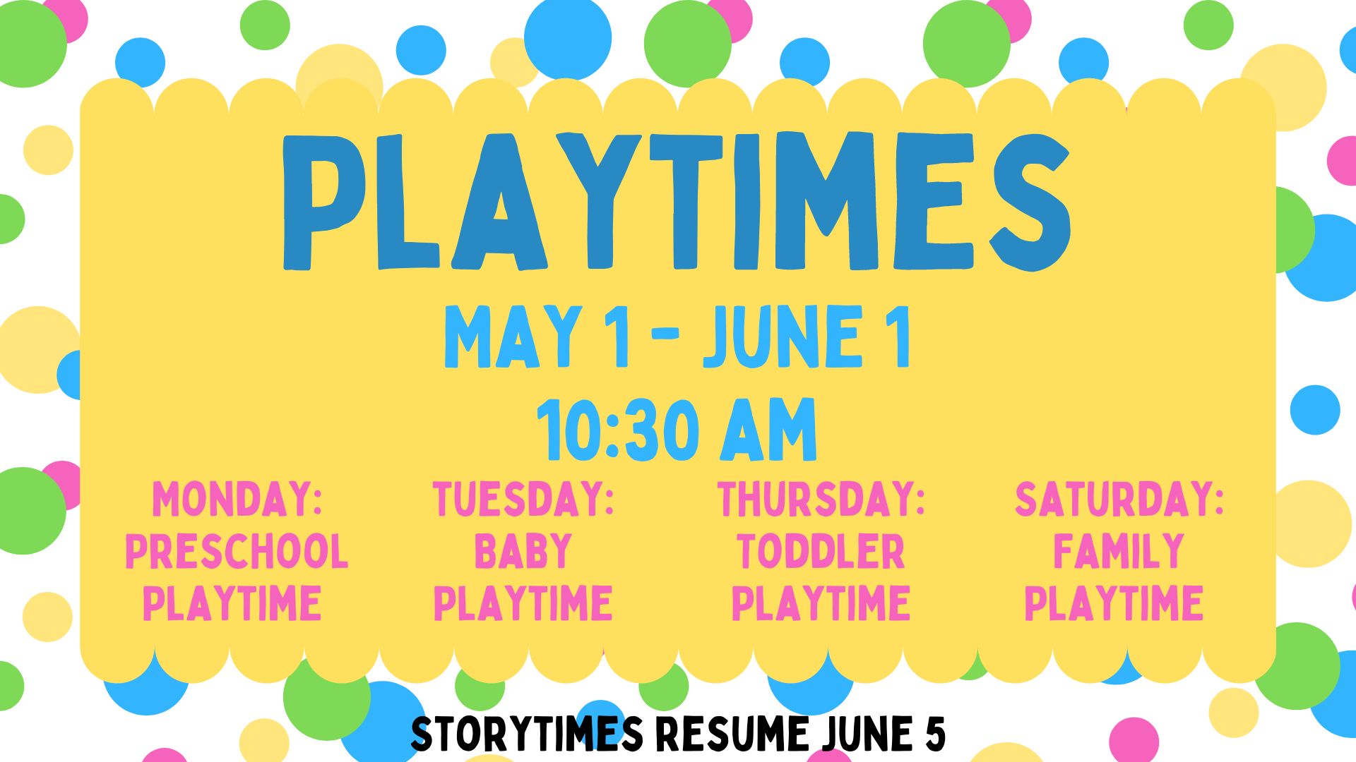 Preschool Playtime | Handley Regional Library System